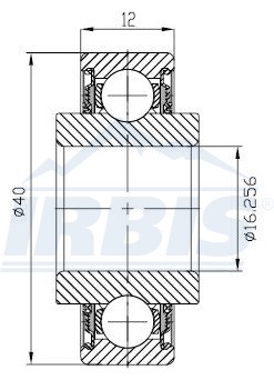 203 KRR2 - FBJ - Подшипник шариковый радиальный